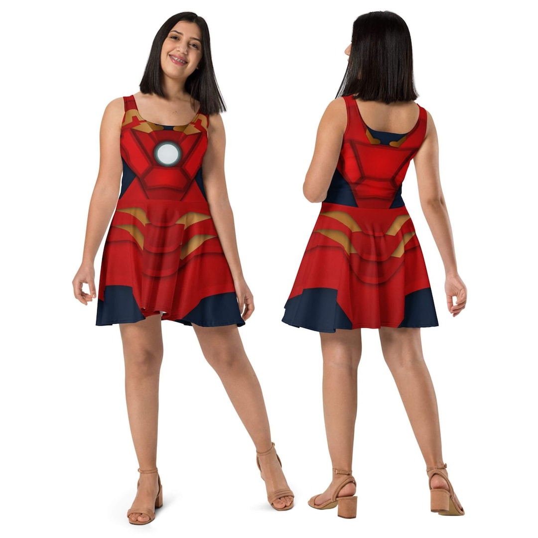 Iron Man Dress, Iron Man Super Hero Running Costume, Ironman Costume ...