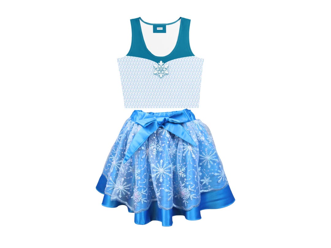Elsa Royalty Skirt, Elsa Frozen Running Skirt, Elsa Snowflake Running ...