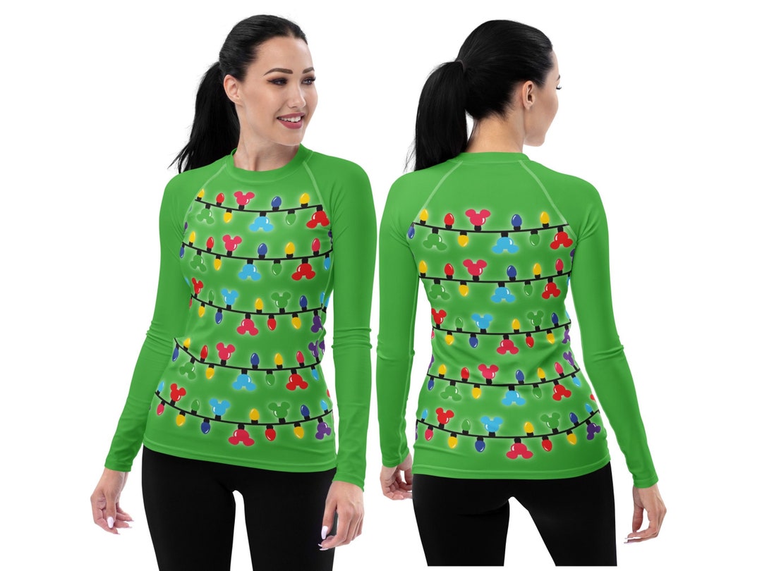Christmas Mickey Lights Long Sleeve, Running Costume, Christmas Mickey ...