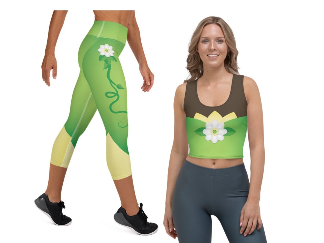 Tiana Running Costume, Tiana Crop Top, Princess Tiana Leggings, Tiana ...