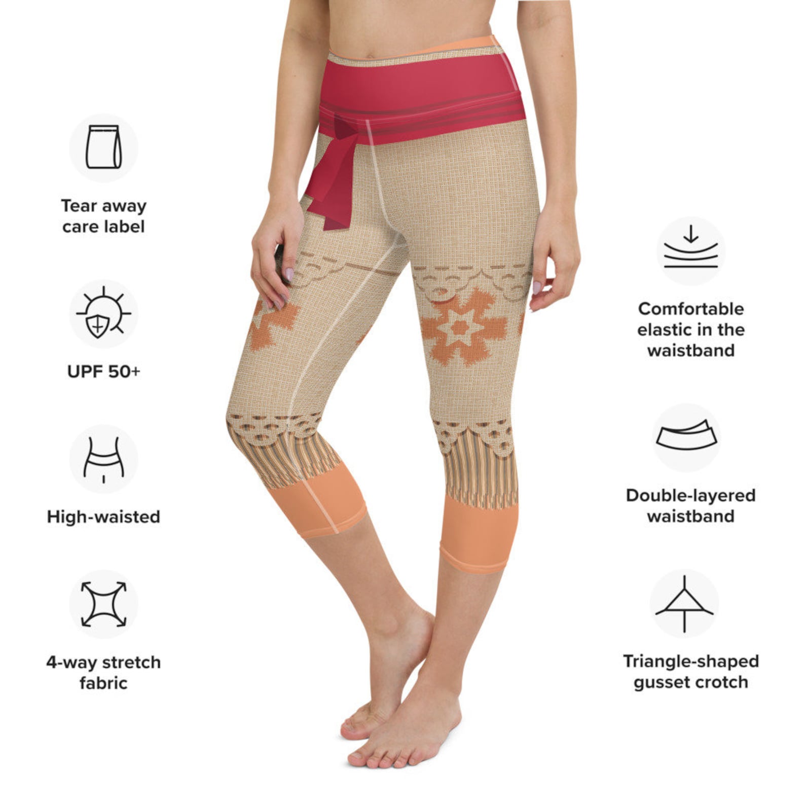 Moana Running Costume Moana Running Leggings Moana Running - Etsy