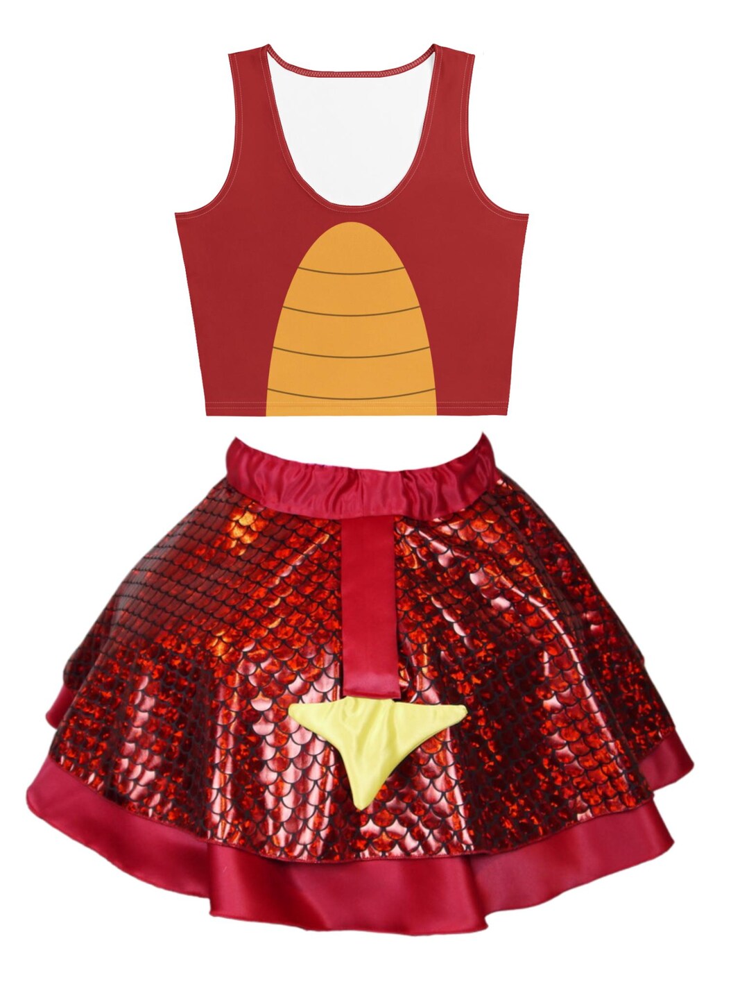 Mushu Royalty Skirt, Mushu Mulan Running Skirt, Mushu Running Skirt ...