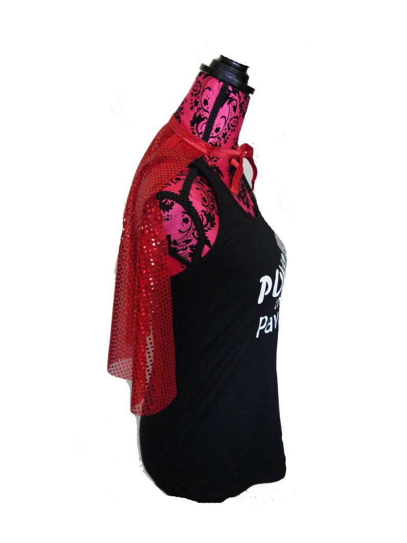 Red Sparkle Cape Running Cape Running Costume Red Cape Run | Etsy
