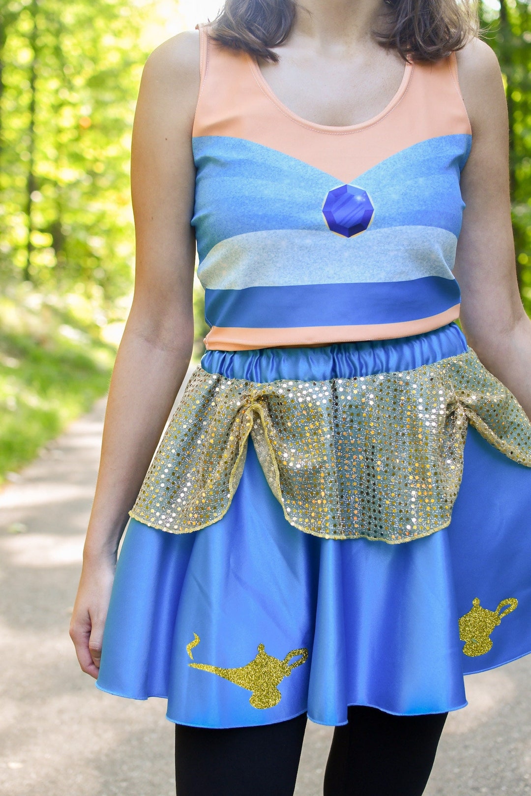 Princess Jasmine Royalty Skirt, Jasmine Running Skirt, Running Skirt ...