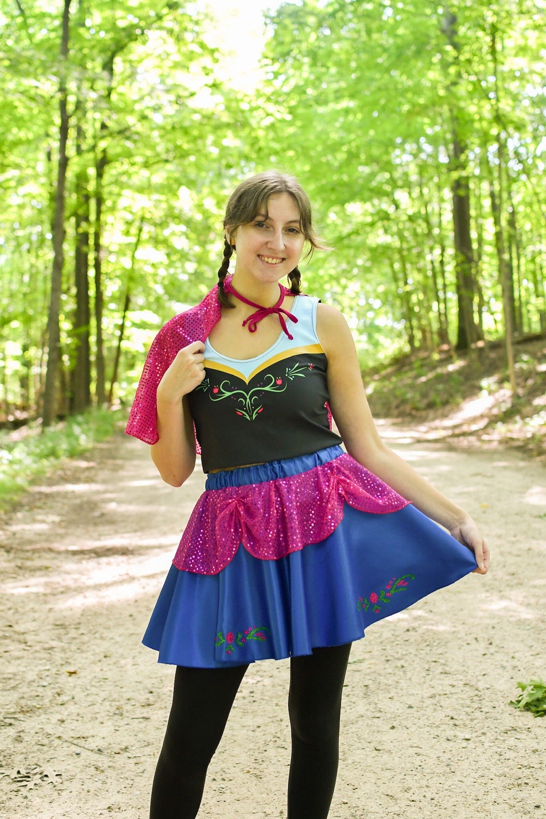 Princess Anna Frozen Royalty Skirt, Anna Running Skirt, Running Skirt ...