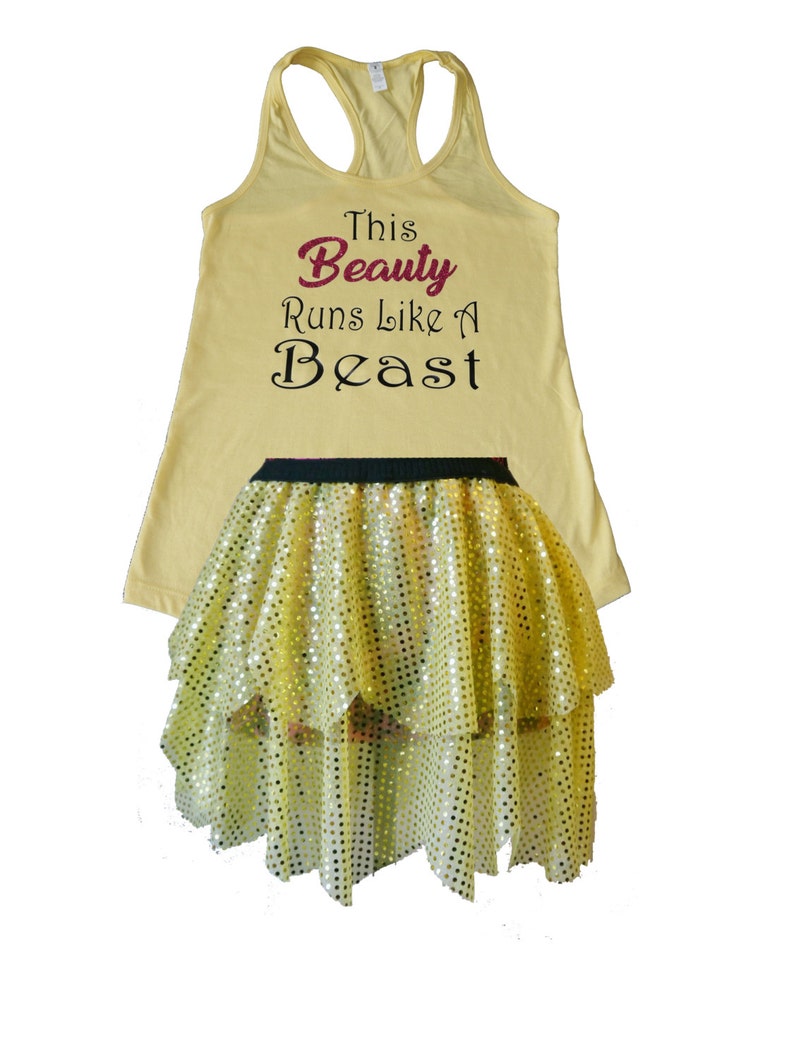 Belle Running Costume, Beauty and the Beast Costume, Fairy Tale Shirt ...