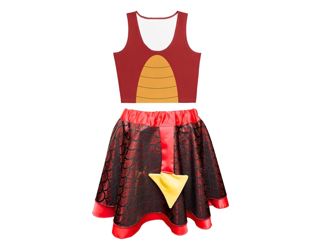 Mushu Royalty Skirt, Mushu Mulan Running Skirt, Mushu Running Skirt ...