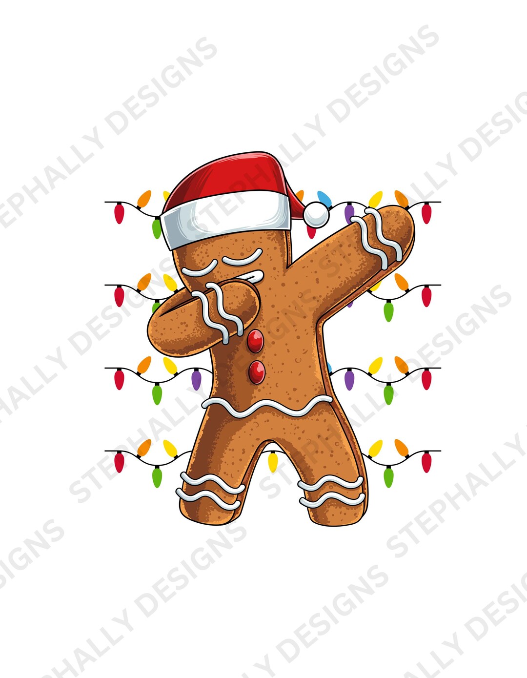 Dabbing Gingerbread Man SVG Instant Download - Etsy
