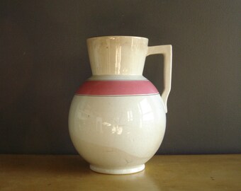 Stripe Pitcher - Etsy