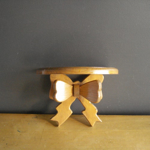 Wooden Bow Shelf - Etsy