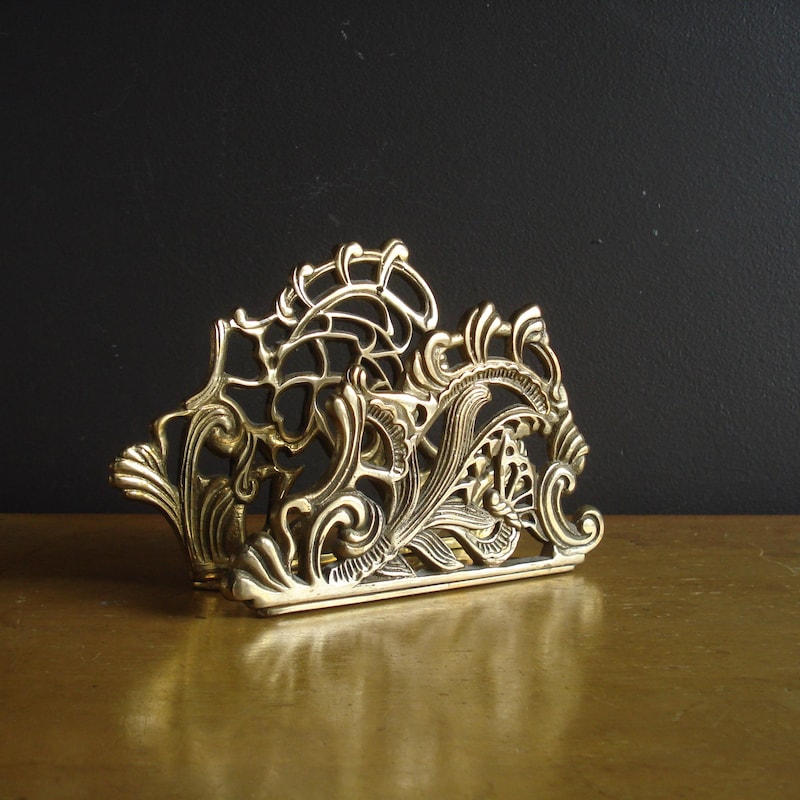 Brass Letter Holder - Etsy