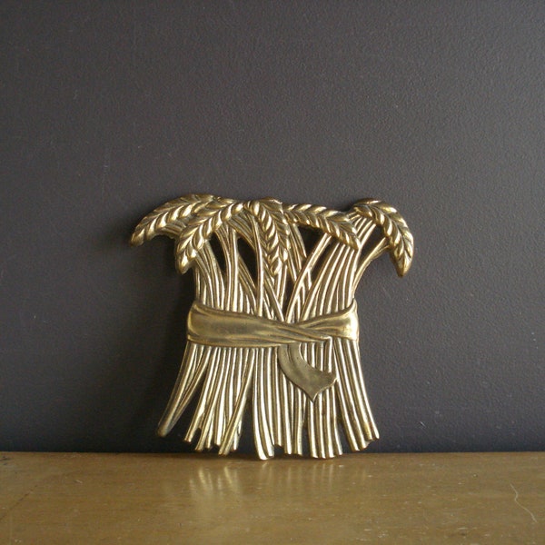 Brass Wheat Wall Art - Etsy Ireland