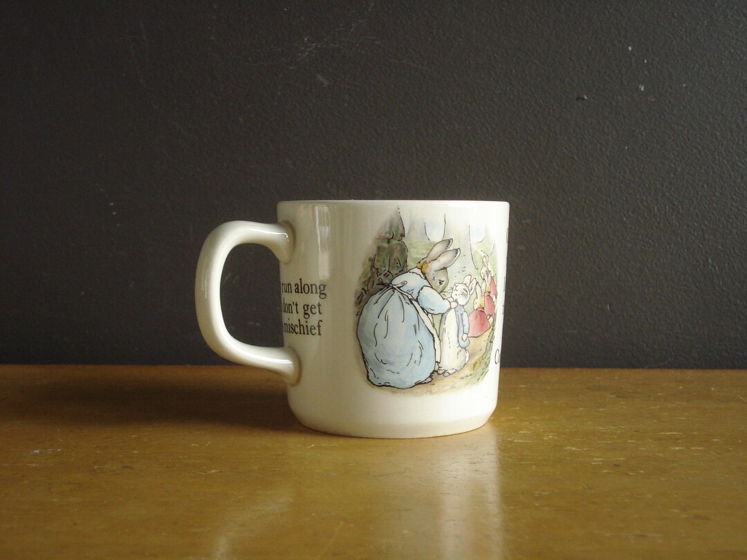 Wedgwood Peter Rabbit Mug - Vintage Child's Mug, Coffee Cup - English ...