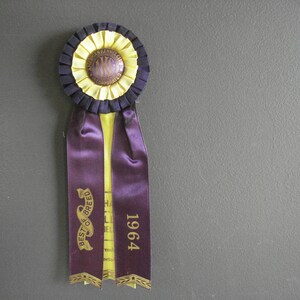 Best of Breed - Pair AKC Dog Prize Ribbons - Set of Two Vintage Award ...