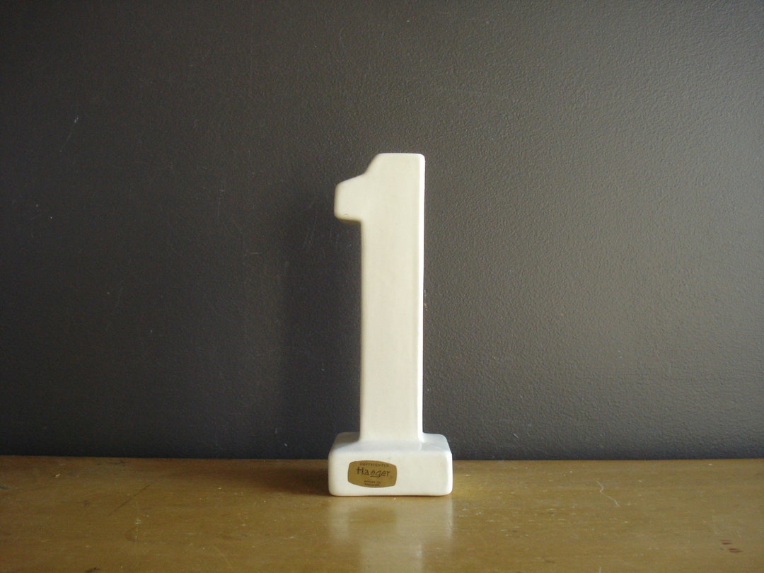 Celebrate ONE Haeger Pottery Number 1 Vintage Pottery Vase - Etsy