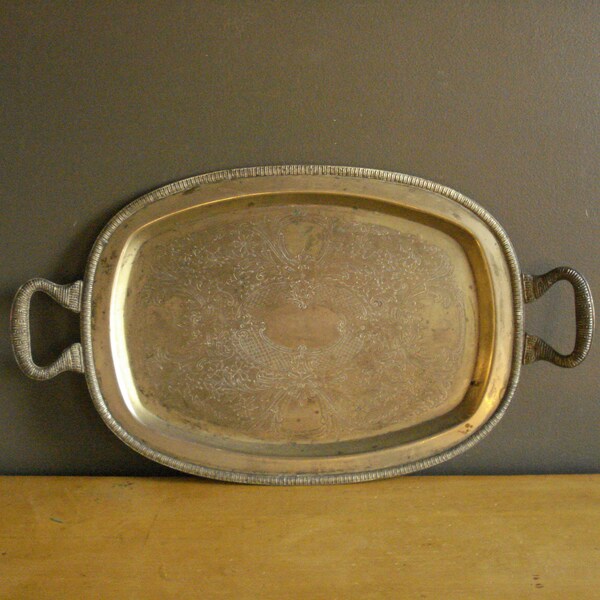 Heavy Silver Tray - Etsy
