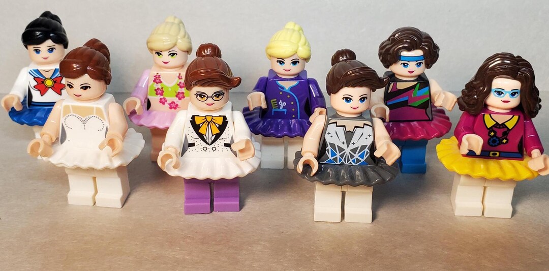 Custom Lego-compatible Set of 8 Occupation Female/ Women Anime Figures ...