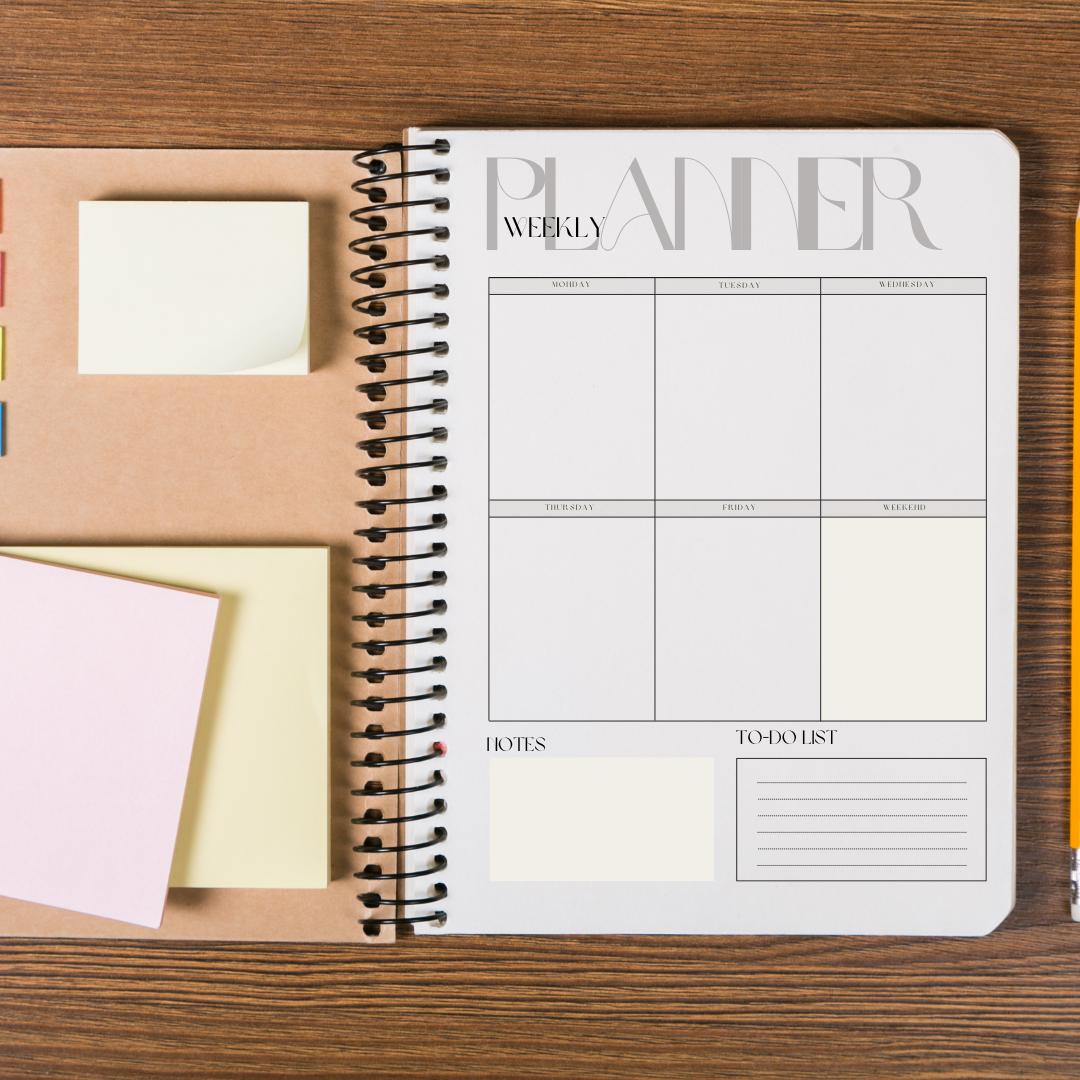 Minimalist Digital & Printable Weekly Planner | Minimalist Weekly ...