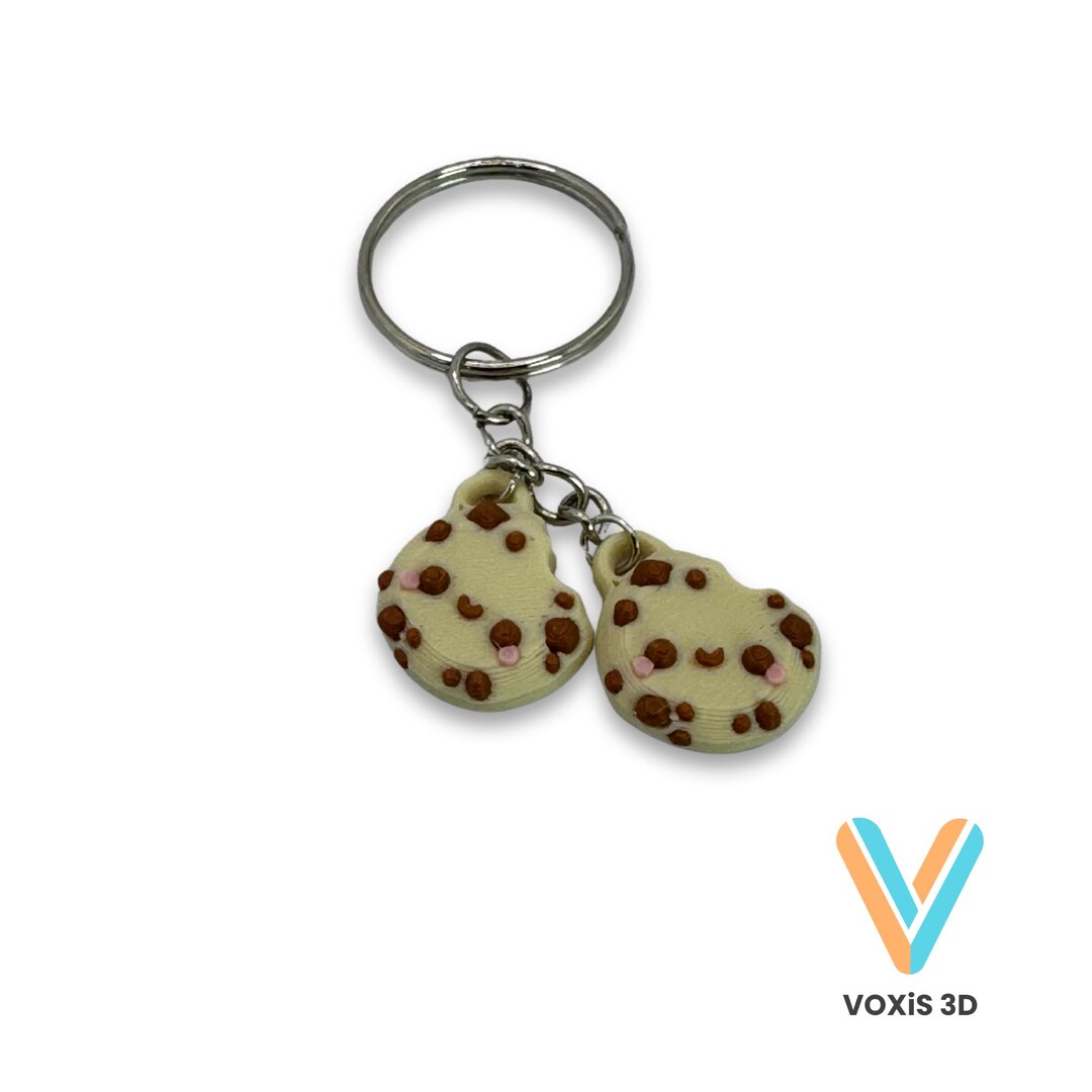 Milk Cookie Keychains Cute 3D Printed Keychain Set Backpack & Water ...