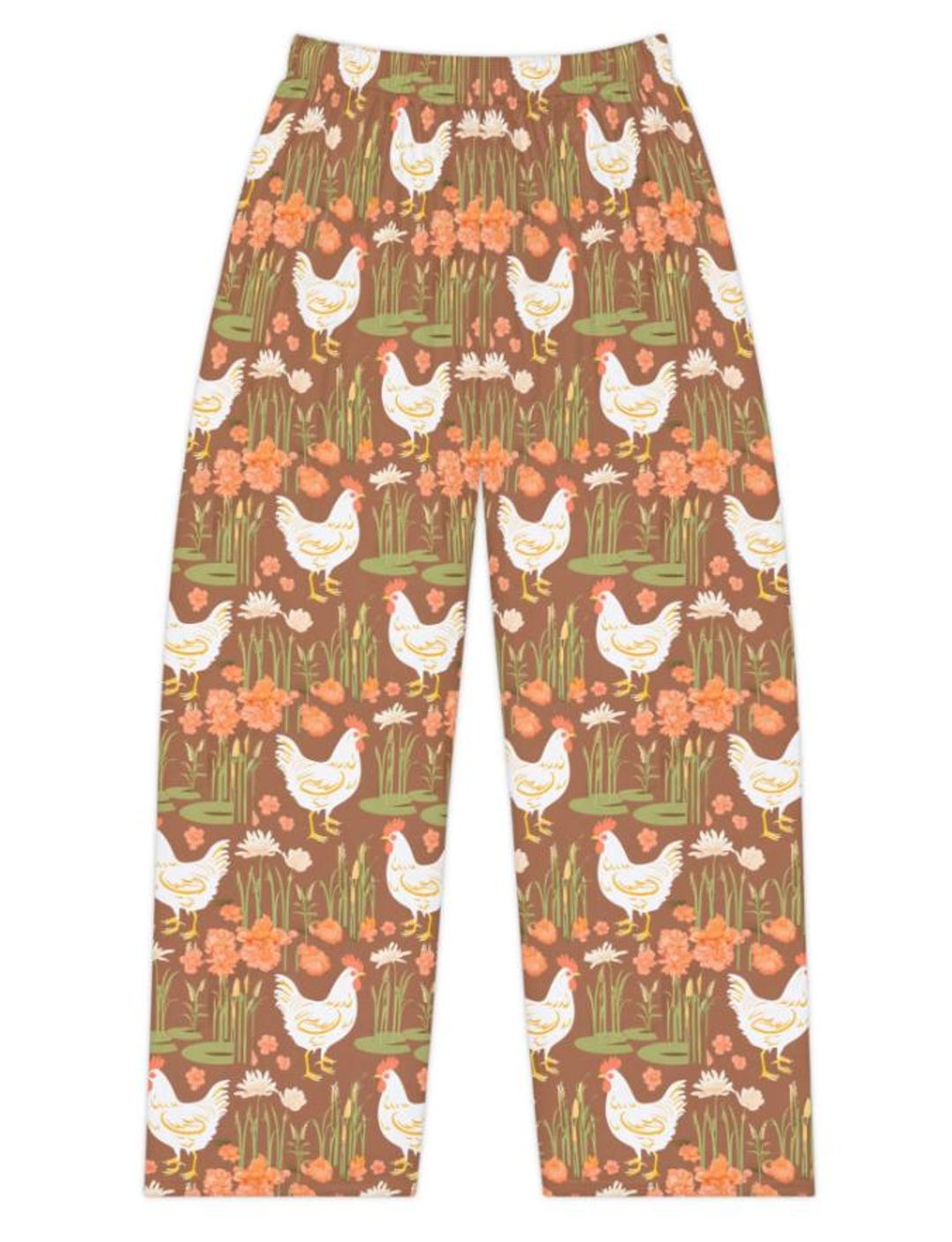 Chicken Pajama Pants, Farm Animal Lounge Wear, Gender Neutral Sleepwear ...