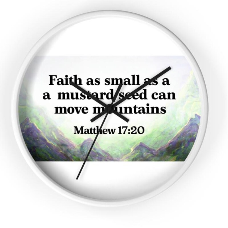 Bible Scripture Clock - Etsy