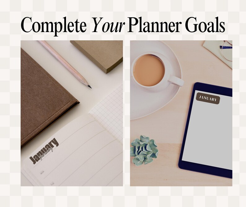 Monthly Header Planner BUNDLE - PRINTABLE & DIGITAL - 12 Month Stickers ...
