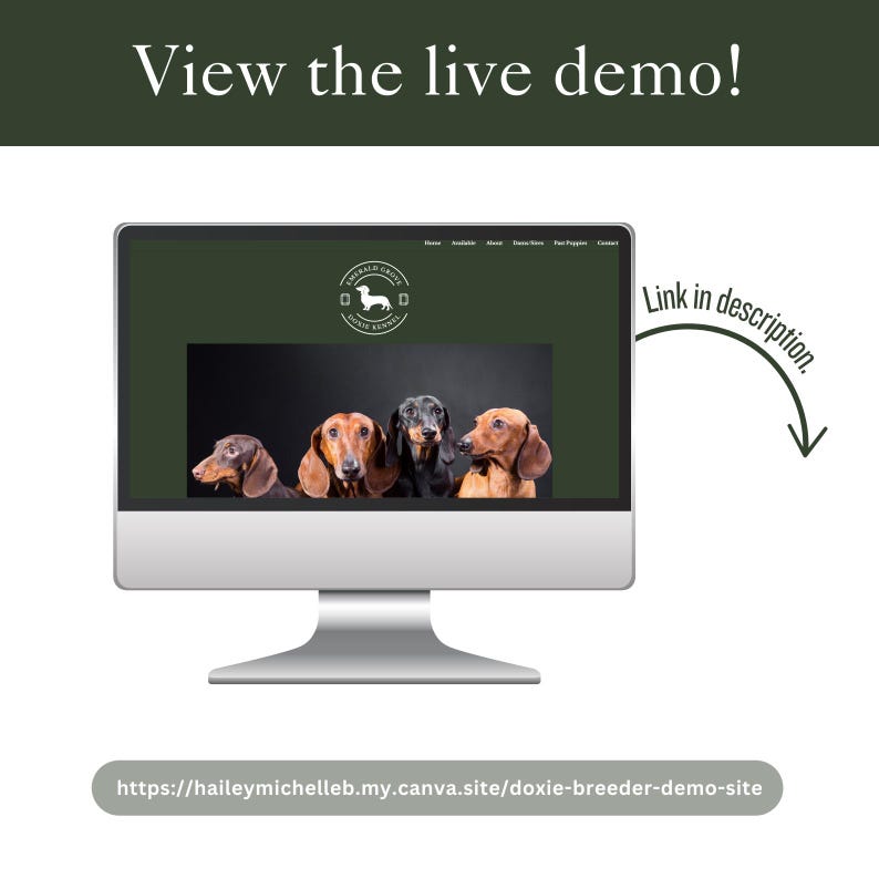 Dog Breeder Website Template - Elegant Pet Page, Web Template, Dog Show ...