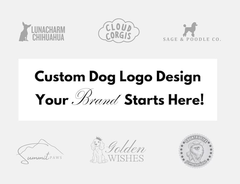 Custom Logo Design - Breeder Logo, Pet Logo, Dog Logo Design, Dog ...