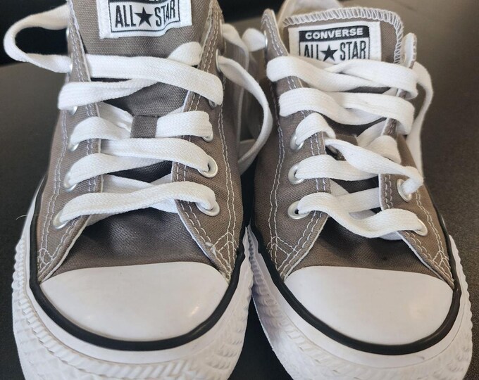 Converse Chuck Taylor All Star Low Top Sneakers – Ash Grey Canvas - Etsy