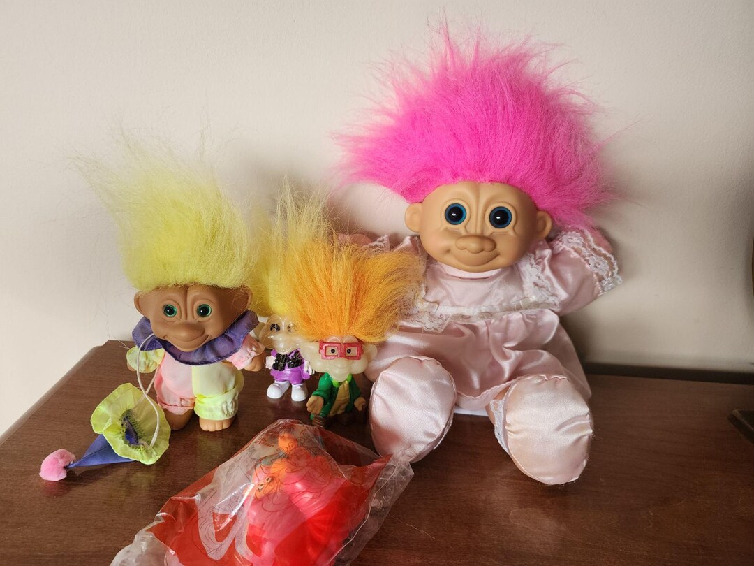 Set of Vintage Russ Troll Doll Kidz - Etsy