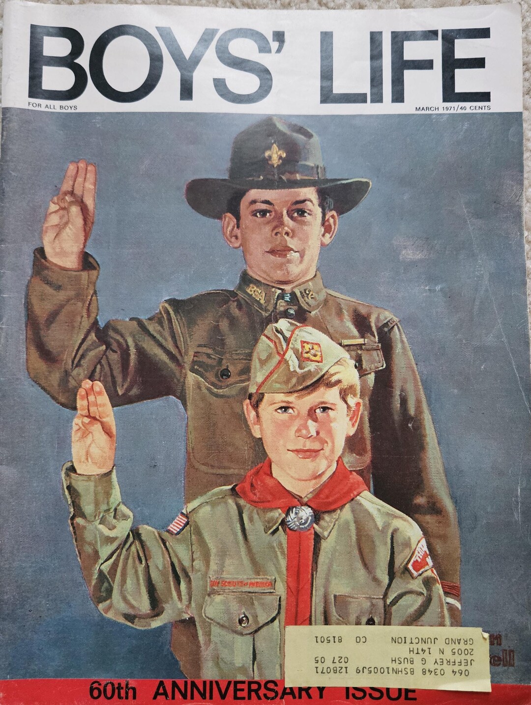 60th ANNIVERSARY BOYS' LIFE Magazine, Norman Rockwell Cover - Etsy