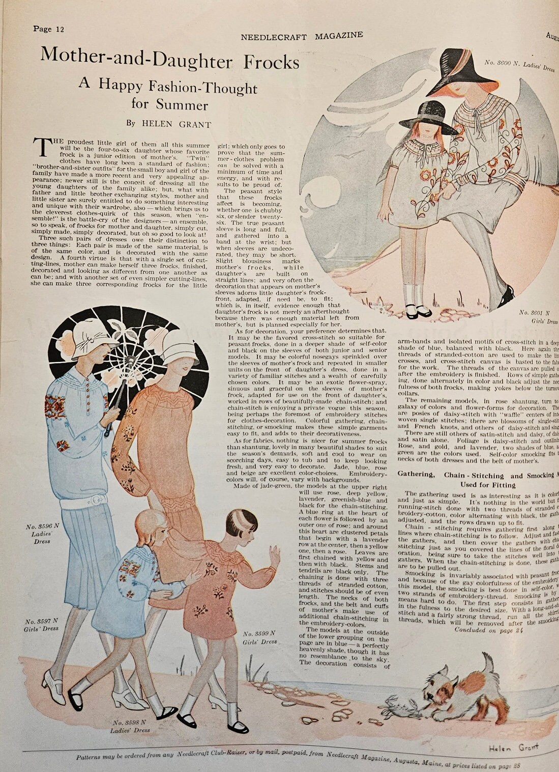 1928 NEEDLECRAFT MAGAZINE, William Grotz Cover - Etsy
