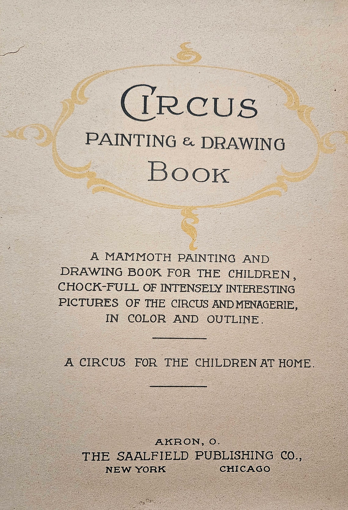 3-RING CIRCUS, Vintage Coloring Book, 1916 - Etsy