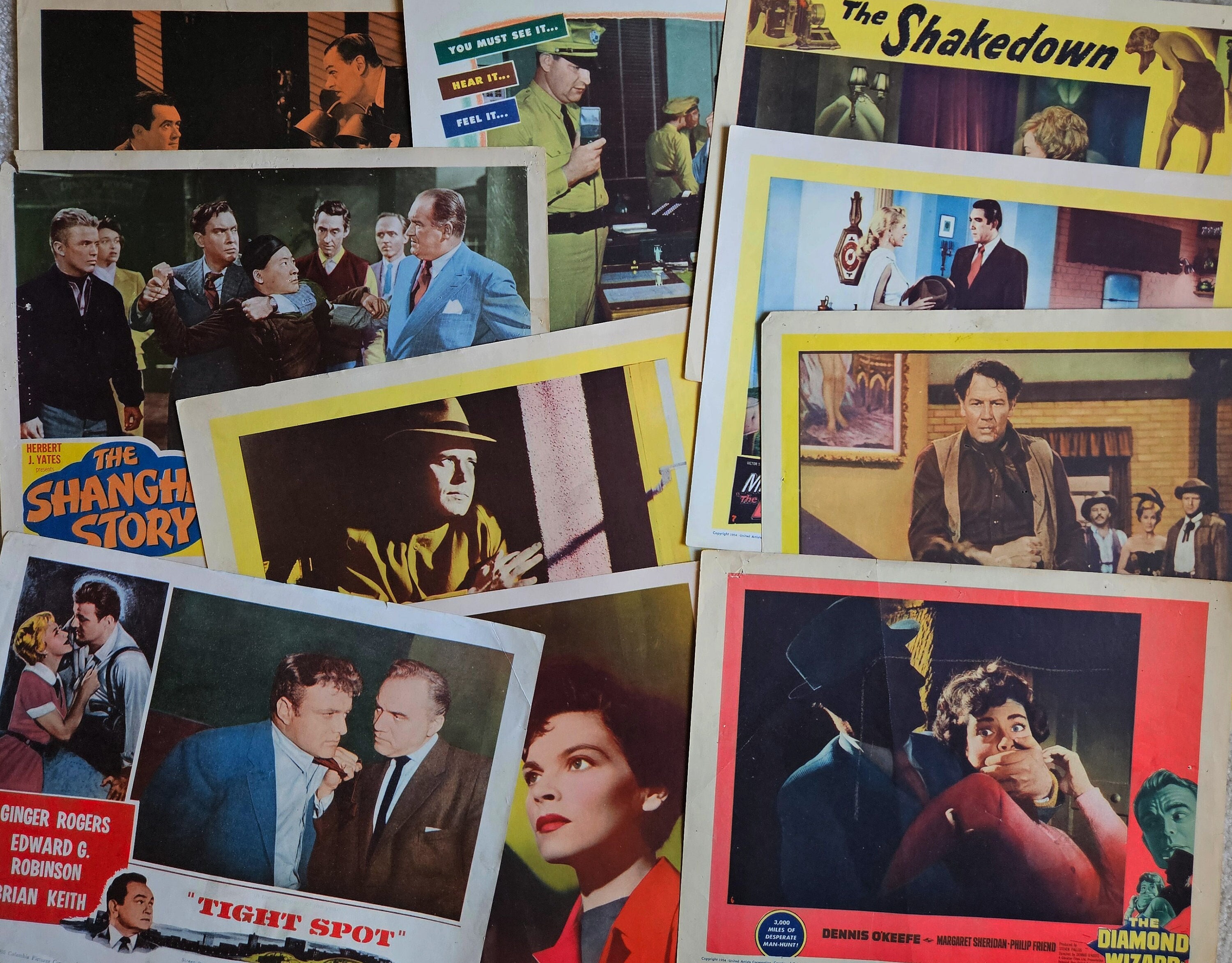 10 TERRIFIC LOBBY CARDS, 1950s - Etsy