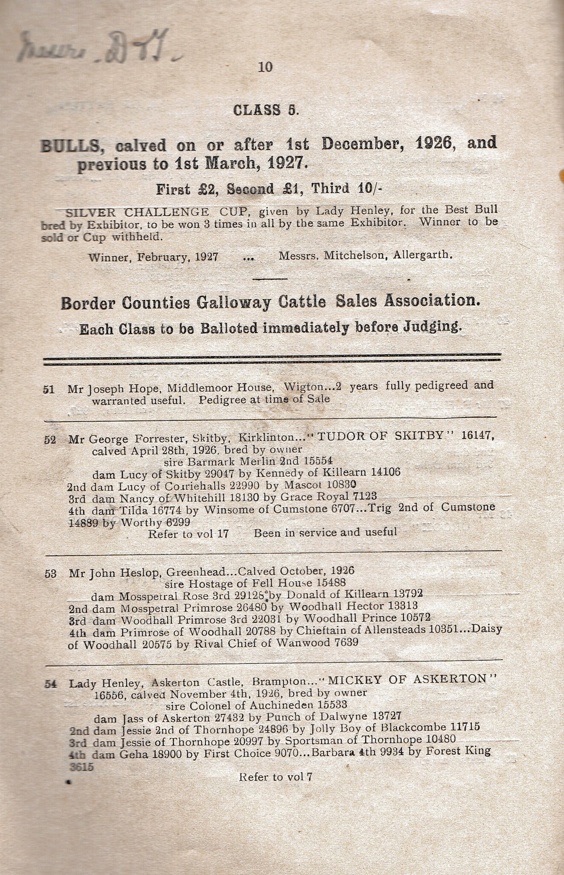 1928 SCOTLAND CATTLE AUCTION Brochure - Etsy