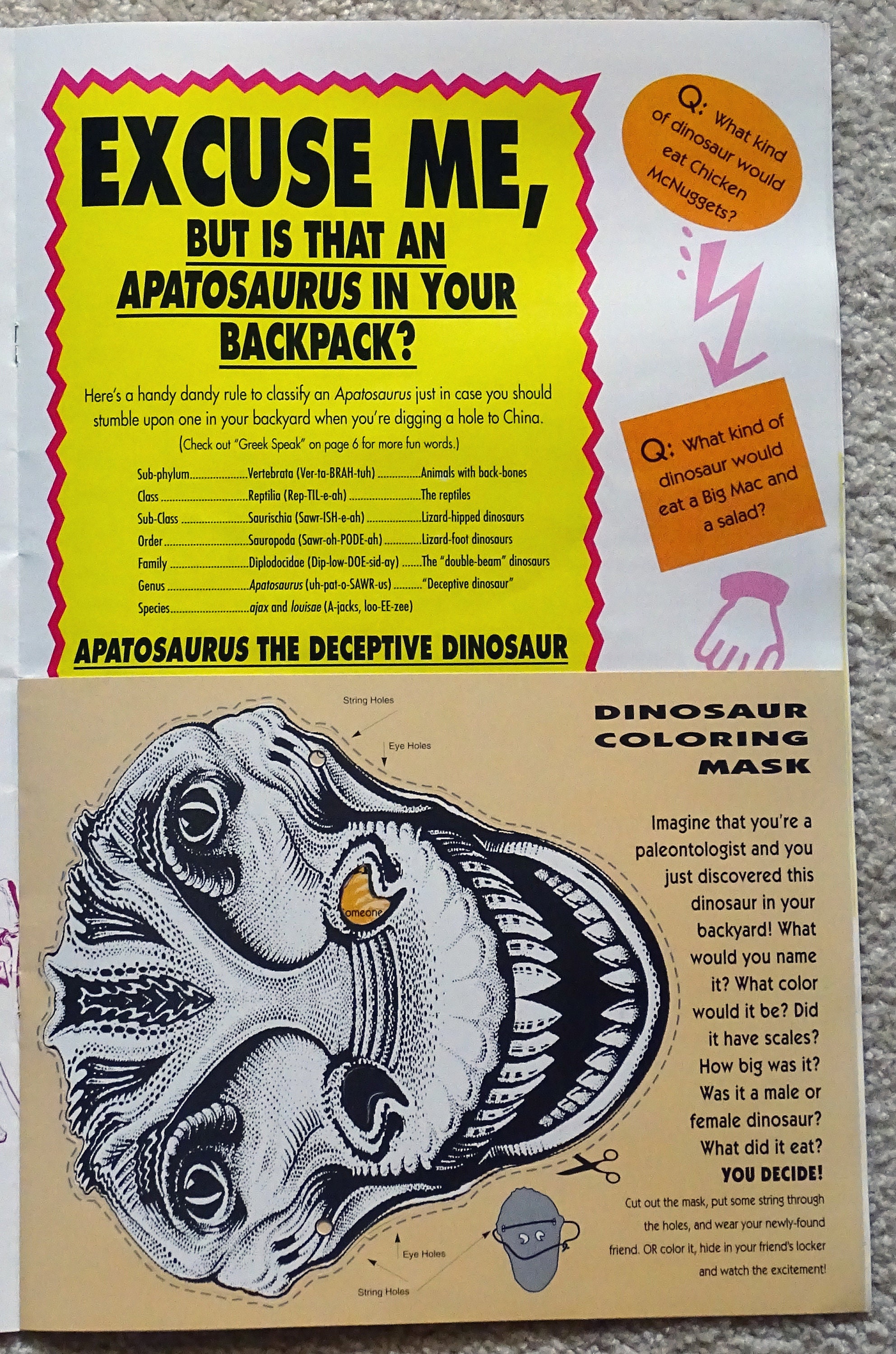ZINJ MAGAZINE #1, Rare Dino Mag - Etsy