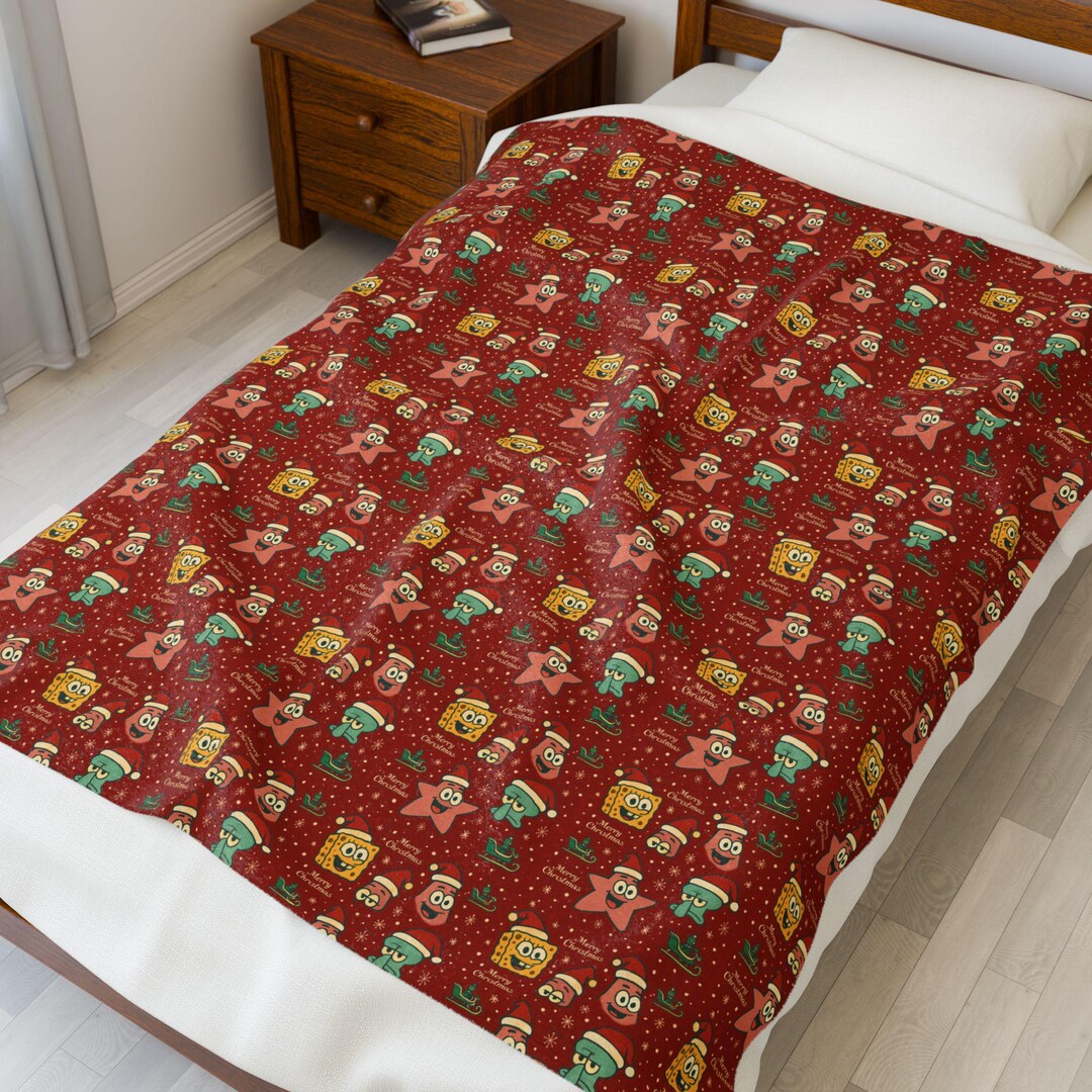 Spongebob Christmas Themed Wrapping Paper, Christmas Wrapping Paper ...