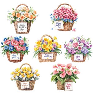 Mothers Day Flowers Clipart, Mom Flowers Clipart, Mom Flowers PNG ...