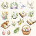 Christian Easter Clipart, Christian Easter Watercolor PNG, Easter Story ...