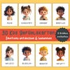 30 cartes-éclair sur les émotions pour les enfants | émotions ...