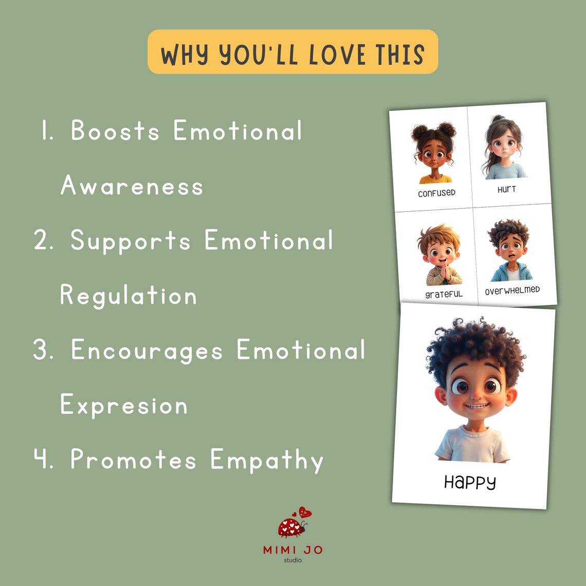 30 cartes-éclair sur les émotions pour les enfants | émotions ...