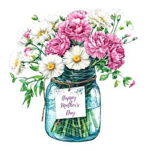 Mothers Day Clipart, Mom Flowers Clipart, Happy Mother's Day Clipart ...