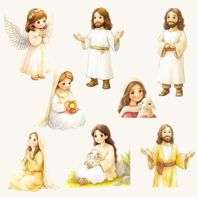 Christian Easter Clipart, Christian Easter Watercolor PNG, Easter Story ...