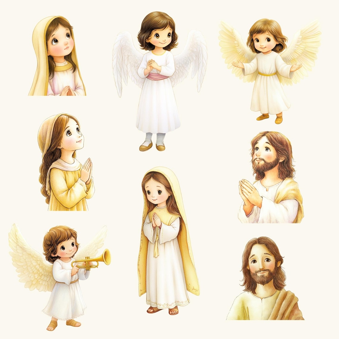 Christian Easter Clipart, Christian Easter Watercolor PNG, Easter Story ...