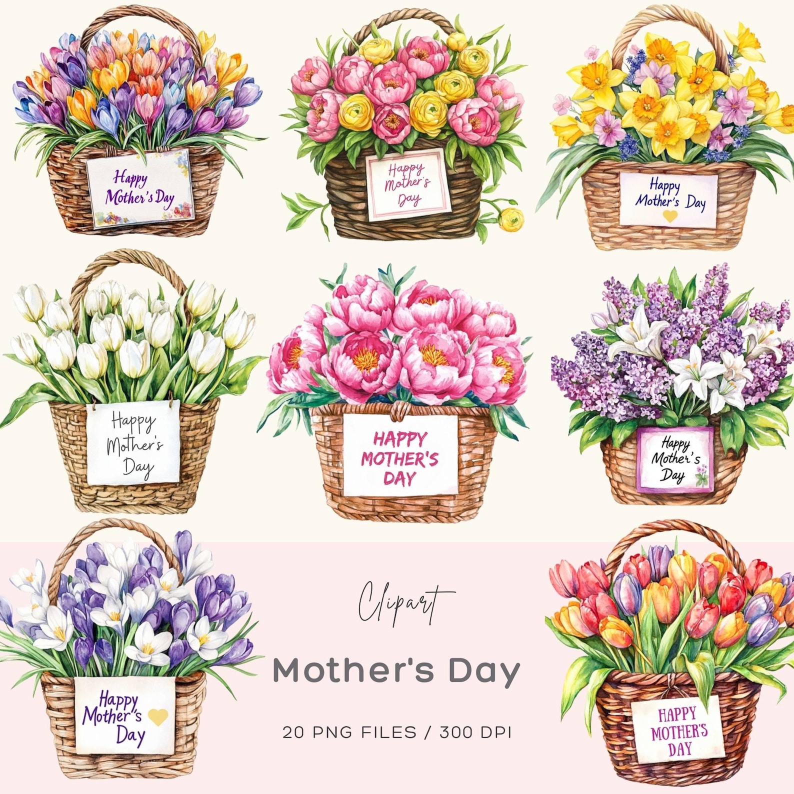 Mothers Day Flowers Clipart, Mom Flowers Clipart, Mom Flowers PNG ...