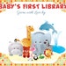 Baby's First Library Bookplates baby Animals gender - Etsy
