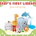 Baby's First Library Bookplates baby Animals gender - Etsy