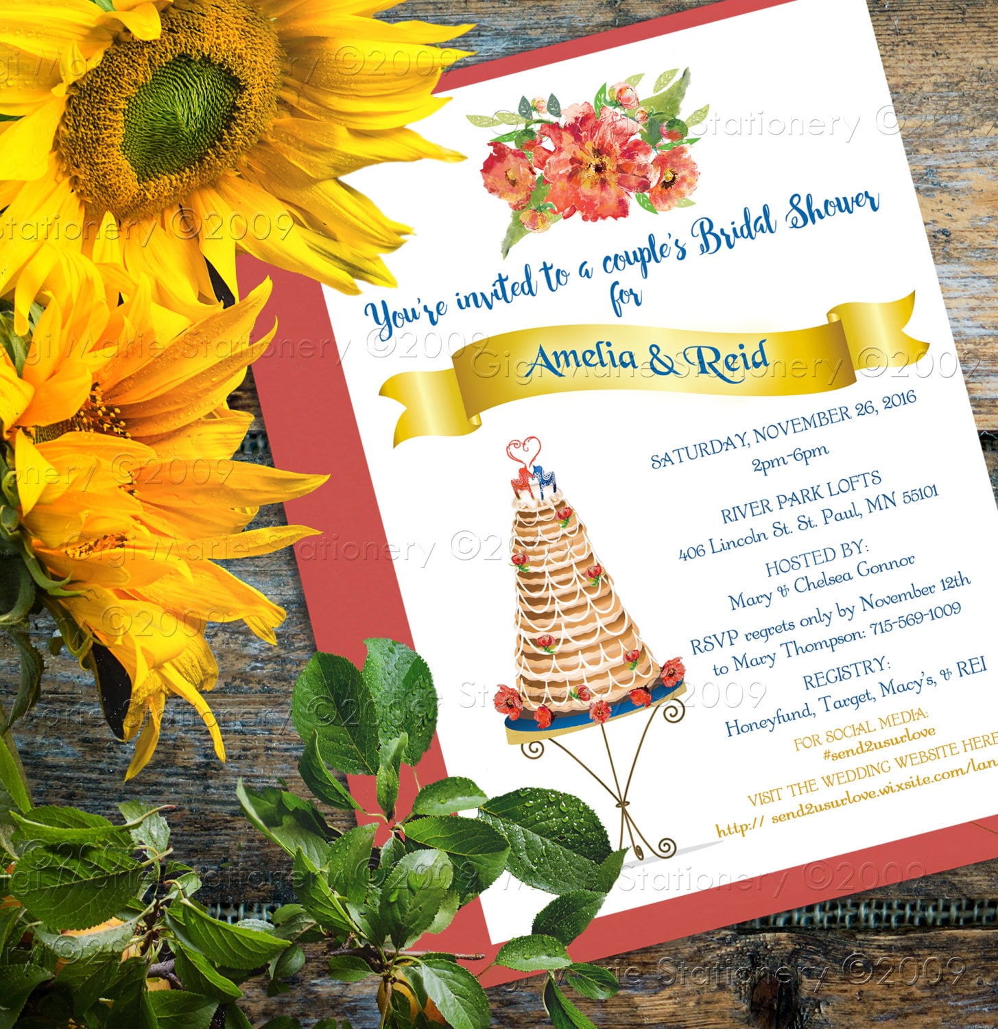 Swedish Wedding Cake - Swedish Wreath Cake - Kransekake - Bridal ...