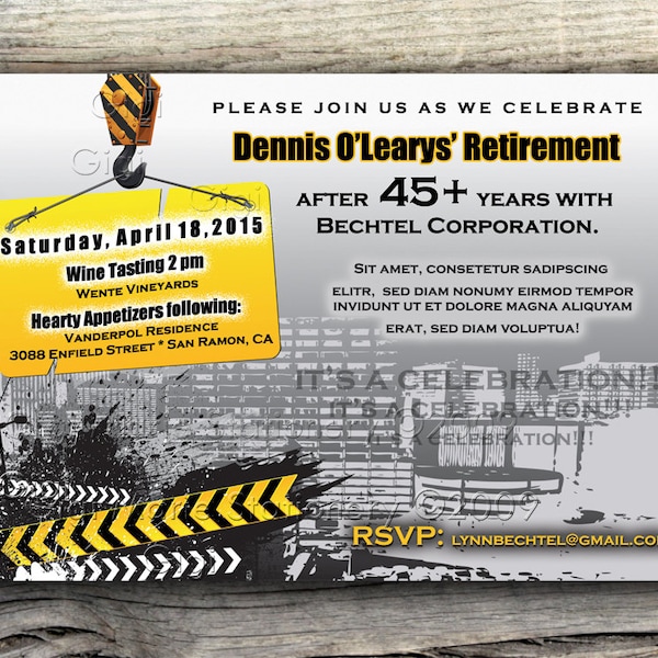 Retirement Flyer - Etsy