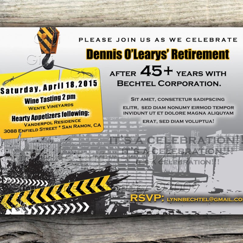 Retirement Flyer - Etsy